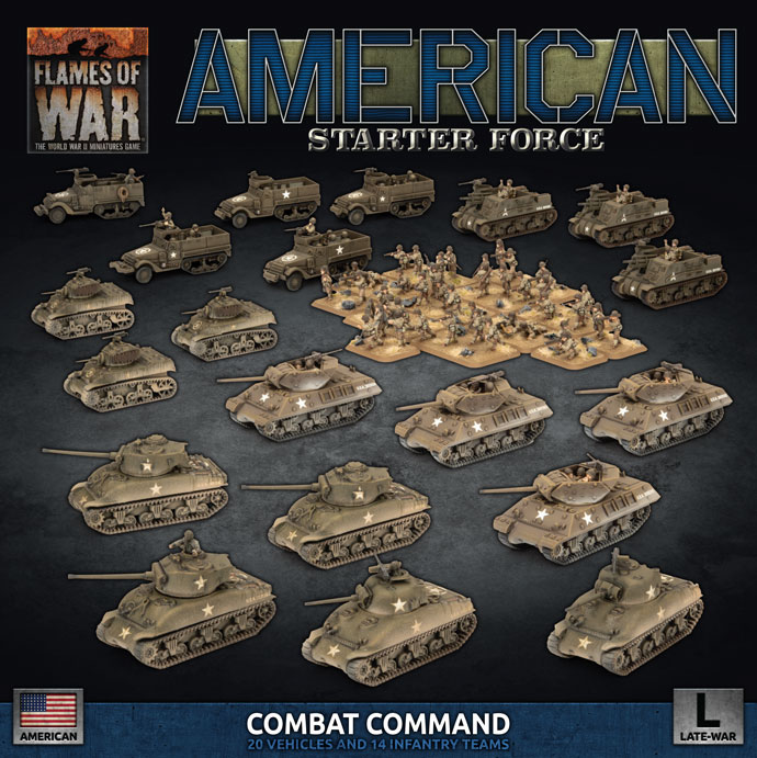 Flames of War - Late War - American "Combat Command" Starter Force ...